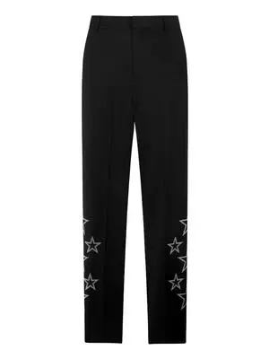 Philipp Plein Stars-studs Trousers - Black
