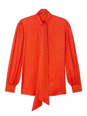 Versace All-over Patterned Shirt - Orange