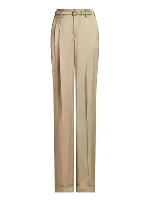 Ralph Lauren Belted Pleated Trousers - Neutrals