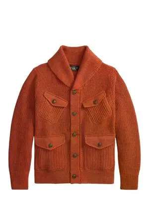 Ralph Lauren Buttoned Pocket Cardigan - Orange