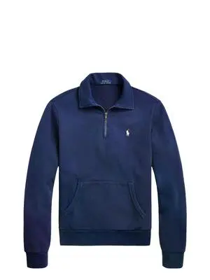 Polo Ralph Lauren Zip-front Collared Sweatshirt - Blue