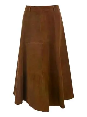 SEMICOUTURE Flared Skirt - Brown