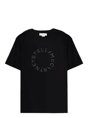 Stella McCartney Logo-embellished T-shirt - Black