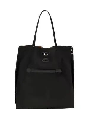 ZANELLATO Medium Amoretto Stud-detail Tote Bag - Black