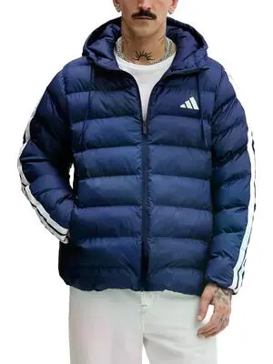 Adidas Hooded 3-stripes Jacket - Blue