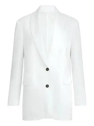 Brunello Cucinelli Long-sleeve Blazer - White
