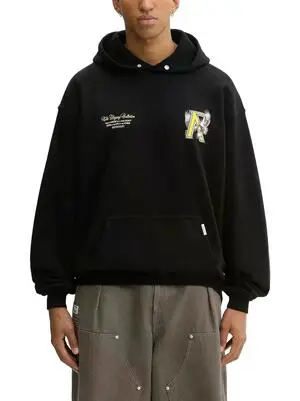 REPRESENT Graphic-print Drawstring Hoodie - Black