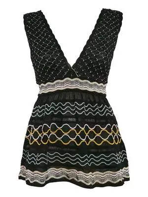 Missoni V-neck Top - Black