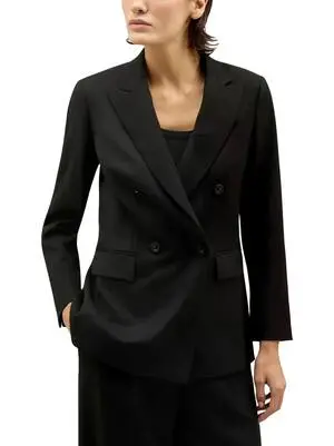 Boglioli Bianca Double-breasted Blazer - Black