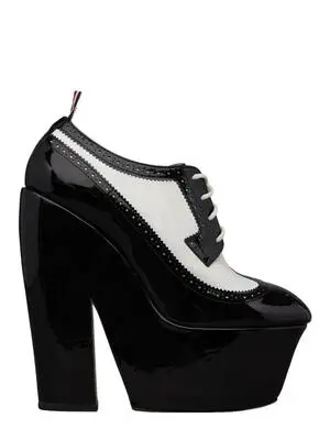 Thom Browne Brogue Platform Heeled Pumps - Black