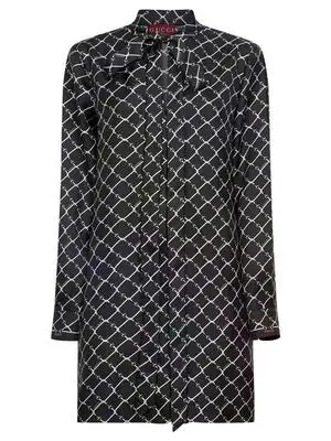 Gucci Horsebit-pattern Mini Dress - Black