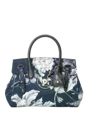 Ralph Lauren Floral Print Tote Bag - Blue