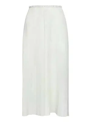 Co Asymmetric Hem Skirt - White