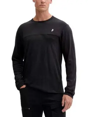 PEAK PERFORMANCE Logo Round-neck Sweater - Black