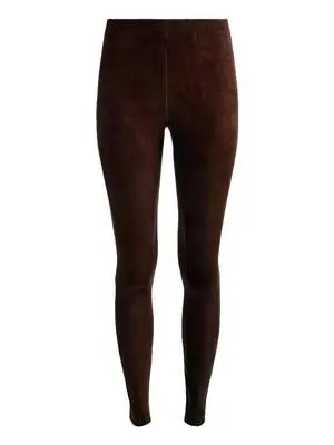 Alice + Olivia Lennox Suede Legging - Brown