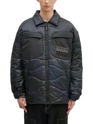 NAPAPIJRI Quilted Jacket With Logo Patch - Black