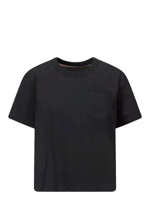Sacai Pocket Striped T-shirt - Black