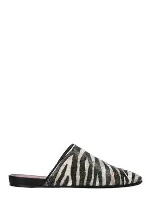 Premiata Zebra-pattern Mules - Black