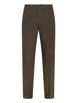 CRUNA Pleated Trousers - Brown