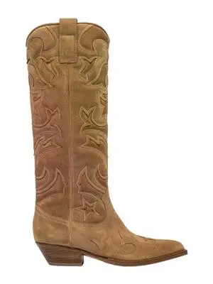 BUTTERO® Embossed Cowboy Boots - Brown