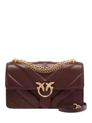 Pinko Medium Love Bag One Quilted Shoulder Bag - Red