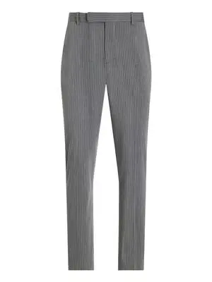 Polo Ralph Lauren Pinstripe Pattern Trousers - Grey