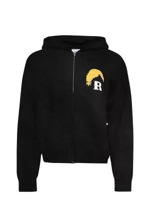 Rhude Moonlight Zip Hoodie - Black