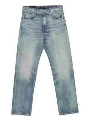7 For All Mankind Easy Straight Denim Jeans - Blue