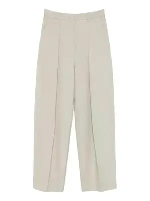 Victoria Beckham Pleated Trousers - Green