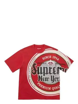 Supreme X Lager Logo-print T-shirt - Red