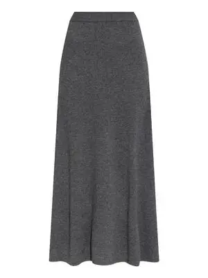 LISA YANG Knitted Midi Skirt - Grey