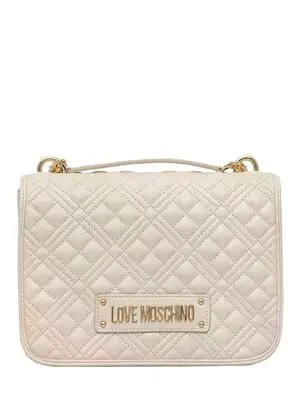 Moschino Quilted Shoulder Bag - Neutrals