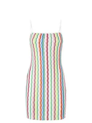 Missoni Zigzag-pattern Mini Dress - White