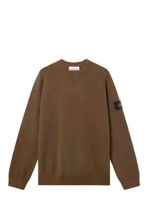 Stone Island Crew-neck Long-sleeve Sweater - Brown