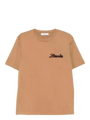 LANVIN Logo T-shirt - Brown