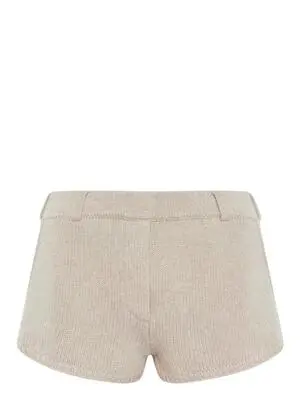 LISA YANG Annora Knitted Shorts - Neutrals
