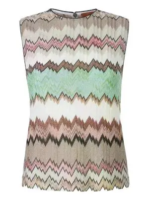 MISSONI Zigzag Crew Neck Top
