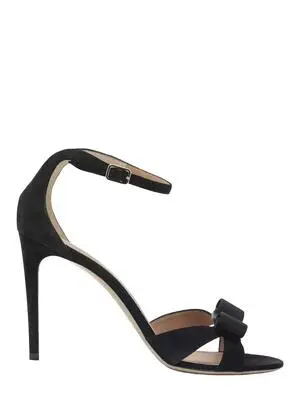 FERRAGAMO Ribbon-detail Sandals - Black