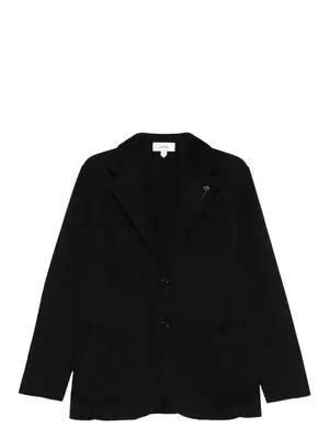 LARDINI Notched Patch-pocket Jacket - Black