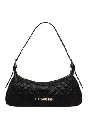 Moschino Quilted Shoulder Bag - Black