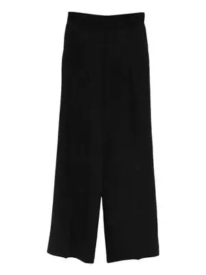 ERMANNO FIRENZE Logo-waistband Trousers - Black