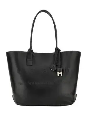 Hogan Address Embossed Tote - Black