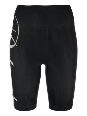 Rhude Techknit Cycling Shorts - Black