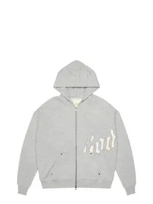 GODSPEED Og Logo Zip-up Hoodie - Grey