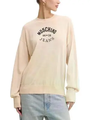 Moschino Logo Knitwear - Neutrals
