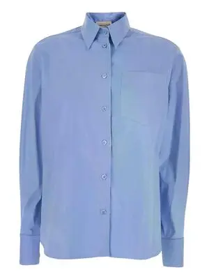 SEMICOUTURE Pocket Shirt - Blue
