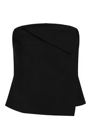 Officine Générale Noelia Strapless Asymmetric Top - Black