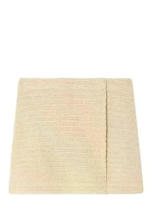 Alanui Wrap Mini Skirt - Neutrals
