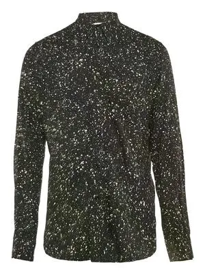 Saint Laurent Long-sleeves Printed Shirt - Black
