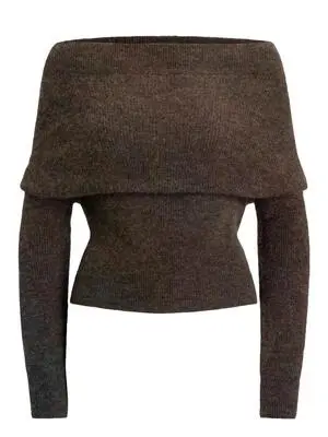 Ralph Lauren Off-shoulder Sweater - Brown